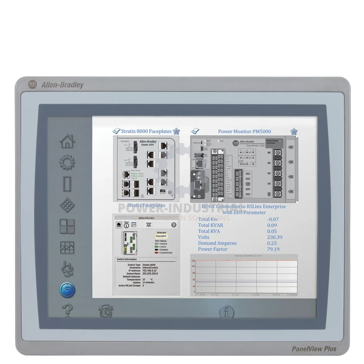 Allen Bradley 2711P-T7C21D8S SER B HMI Panelview Plus 7 Terminal New ...